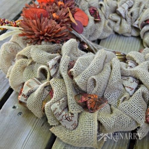 Fall Burlap Wreaths: 3 Beautiful DIY Craft Ideas