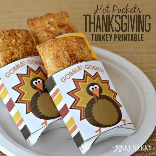 Easy Snacks for Thanksgiving: Hot Pockets Free Printable