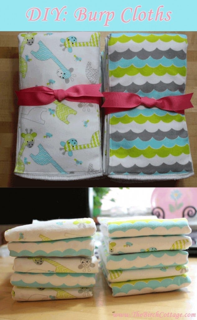 DIY Burp Cloth Tutorial