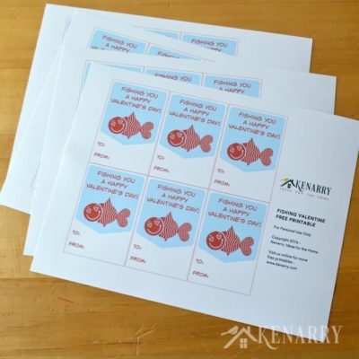 Fish Valentines: Free Printable Cards for Kids