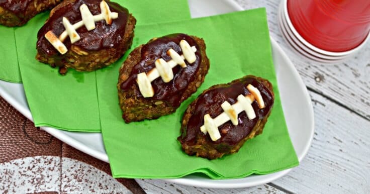 Barbecue Meatloaf Recipe Shaped Like a Mini Football