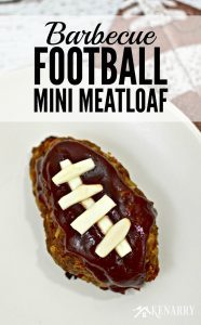 Barbecue Meatloaf Recipe Shaped Like a Mini Football