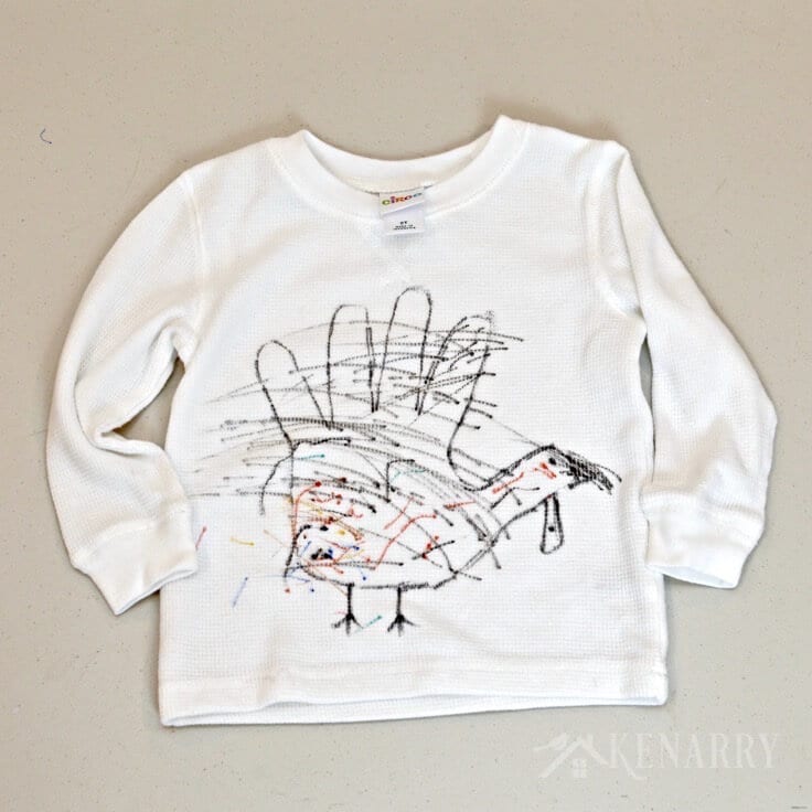 Handprint Turkey Shirts: An Easy Thanksgiving Idea
