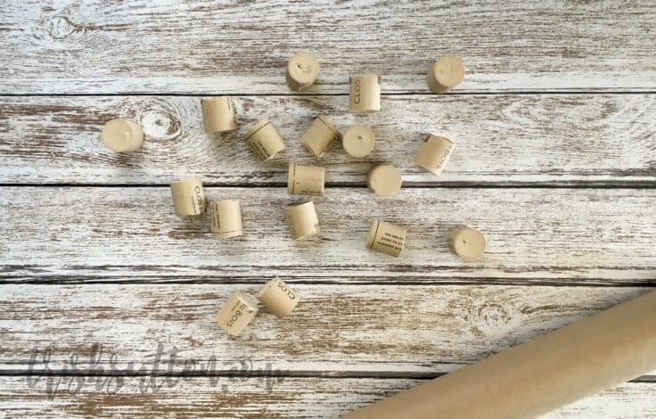 Wine Cork Christmas Tree Wall Hanging; Upcycled Holiday Decor