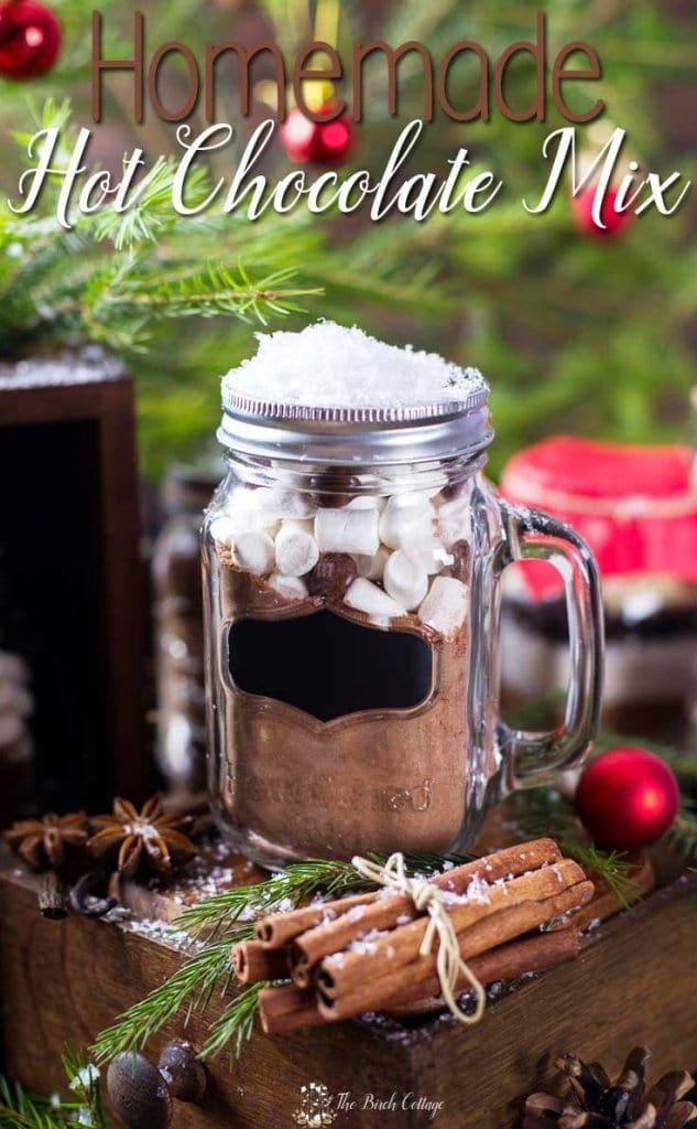 Homemade Hot Chocolate Mix Gift Idea with Free Printable Labels