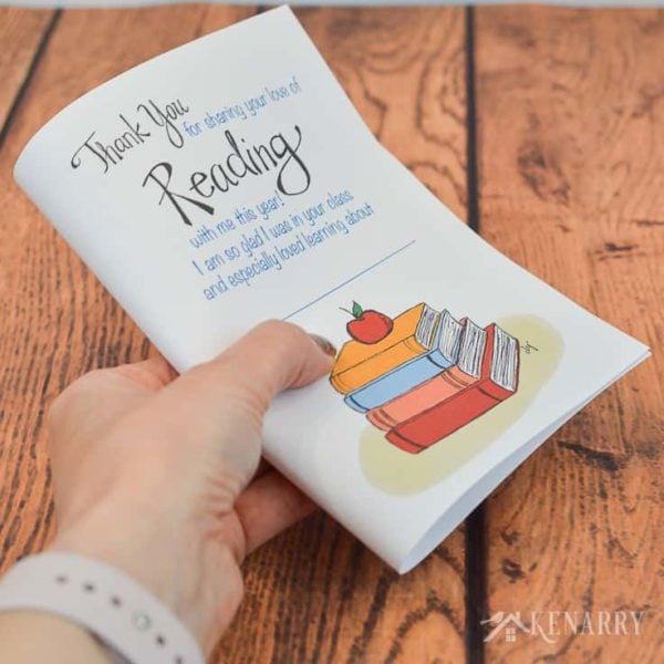 Teacher Appreciation Card: Free Printable for Year End | Kenarry