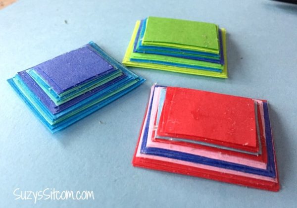 Handmade Gift Idea: How To Make Layered Paper Jewelry - Ideas for the Home