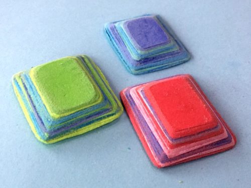 Handmade Gift Idea: How To Make Layered Paper Jewelry - Ideas for the Home