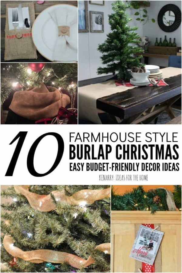 Rustic Christmas Decor: 10 Burlap Ideas For Holiday Decor - Ideas for ...