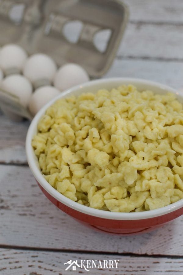 Easy Spaetzle Recipe: How To Make German Egg Noodles - Ideas for the Home