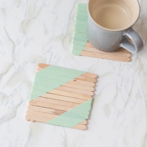 Popsicle Stick Craft: The Cutest DIY Coaster - Ideas for the Home
