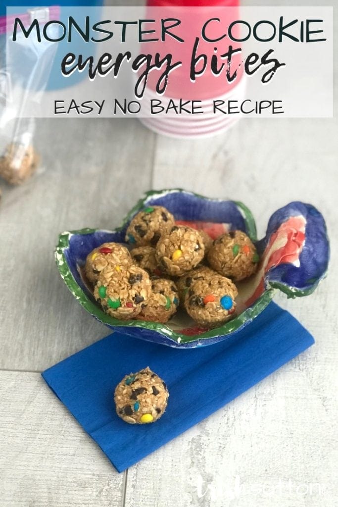 Monster Cookie Energy Bites Easy No Bake Recipe