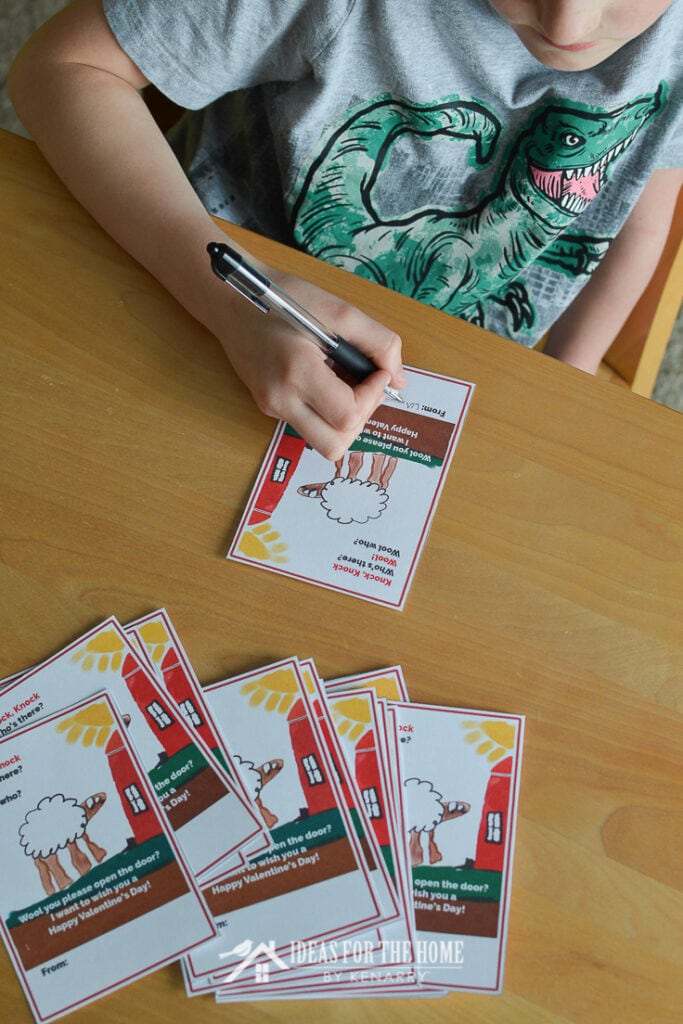 Kids Valentine's Day Card with Sheep Joke - Ideas for the Home