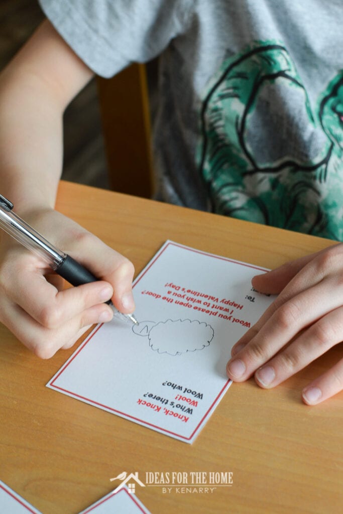 Kids Valentine's Day Card with Sheep Joke - Ideas for the Home