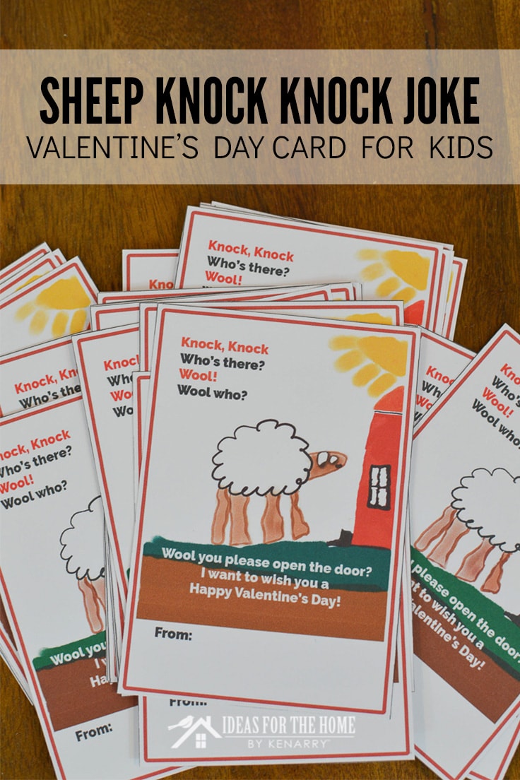 Kids Valentine's Day Card with Sheep Joke - Ideas for the Home