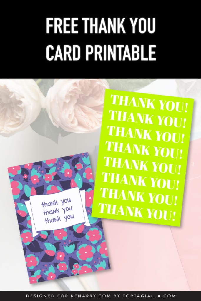 Free Thank You Card Printable - Ideas for the Home