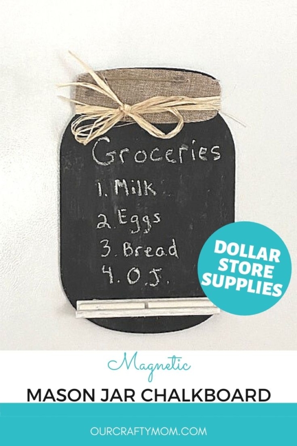 How To Make A DIY Magnetic Mason Jar Chalkboard