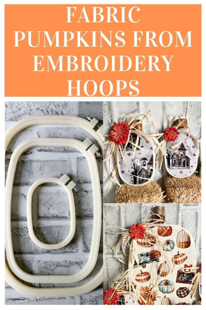 How To Make Adorable DIY Embroidery Hoop Pumpkins