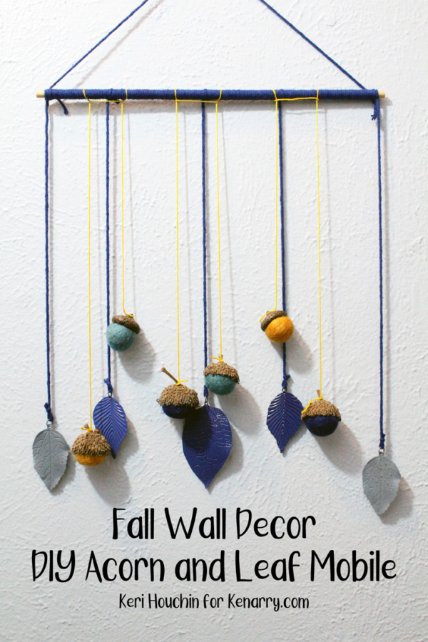 Fall Wall Decor DIY Acorn And Leaf Mobile - Ideas for the Home