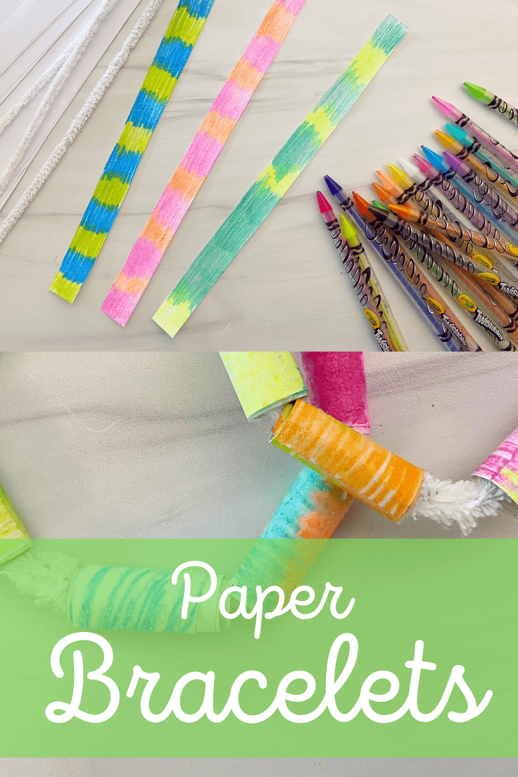 Easy to Make Colorful Paper Bracelets - Ideas for the Home