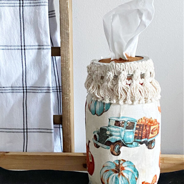 Mason Jar Tissue Holder - No-Sew Home Decor