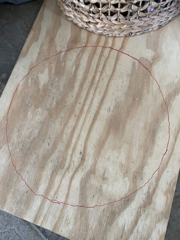 DIY Side Table From Wire Baskets - Ideas for the Home