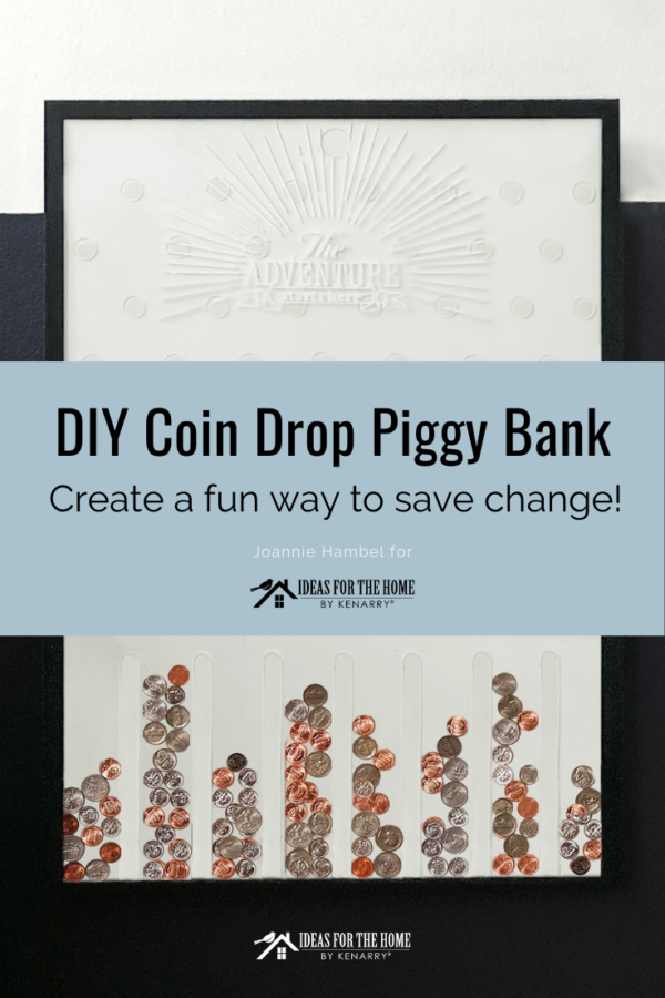 Fun DIY Coin Drop Piggy Bank Wall Decor - Ideas for the Home
