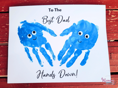 Free Printable Best Dad Hands Down: Father's Day Card Idea