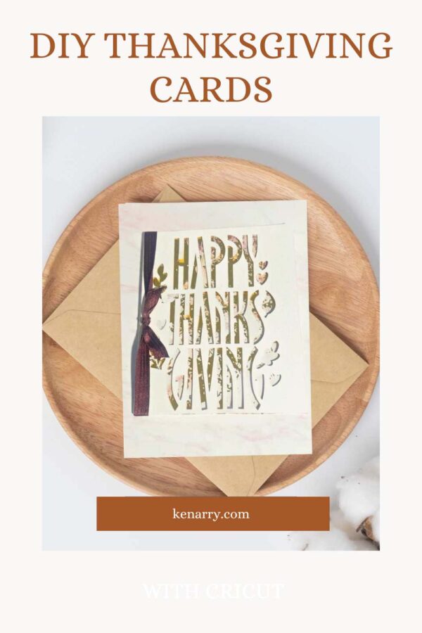 Simple DIY Thanksgiving Cards with Cricut